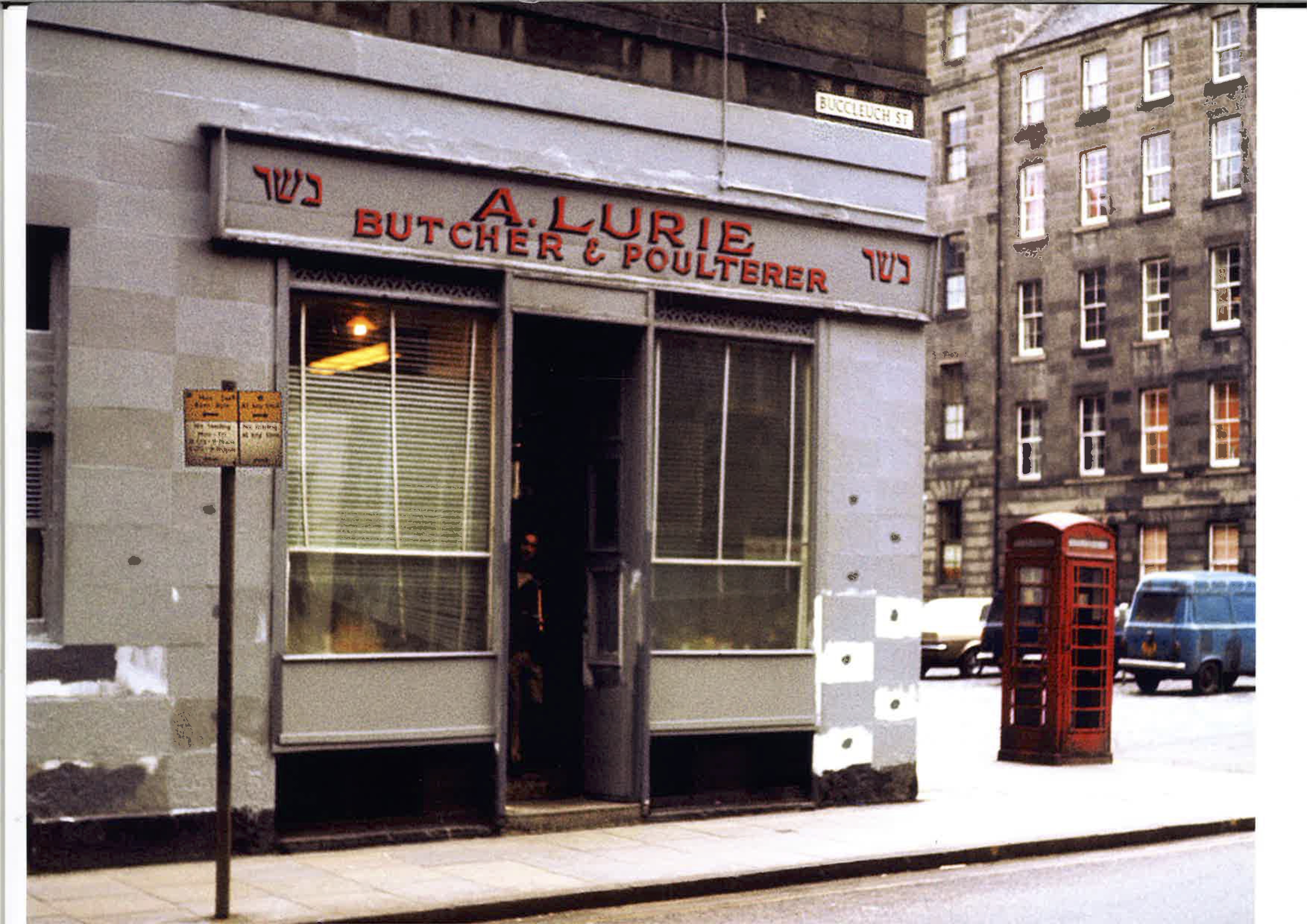 Buccleuch Place: Lurie’s Butcher Shop / 33 – Edinburgh Jewish Studies